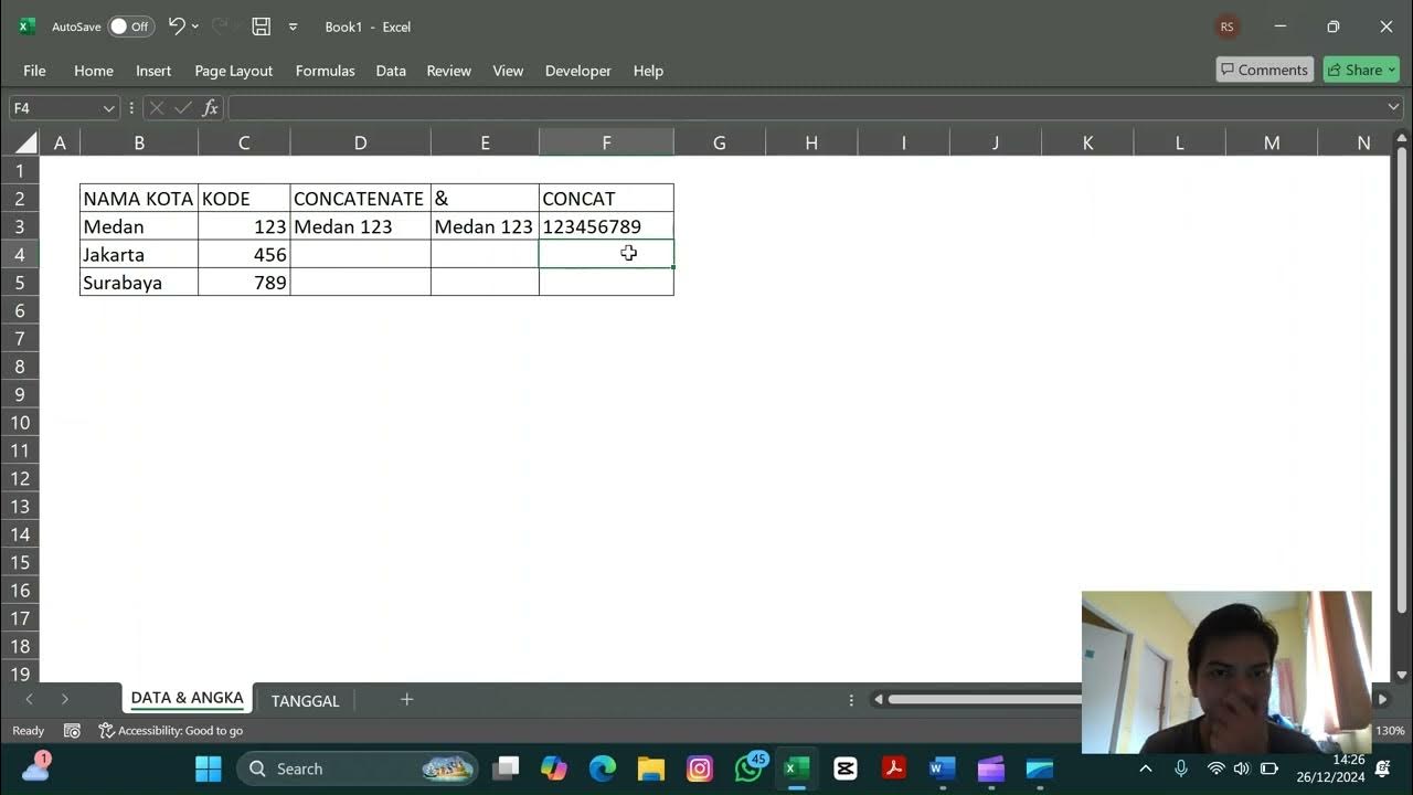 INPUT DATA, ANGKA DAN TANGGAL DI EXCEL - YouTube