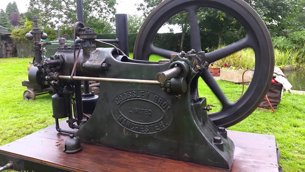 Crossley gas engine - YouTube