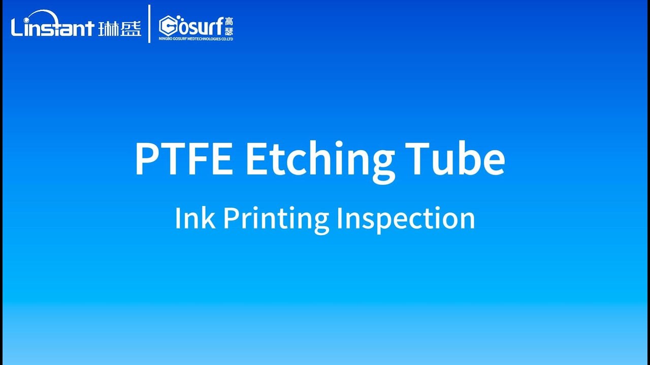 PTFE Etching Tube Ink Printing Inspection - YouTube