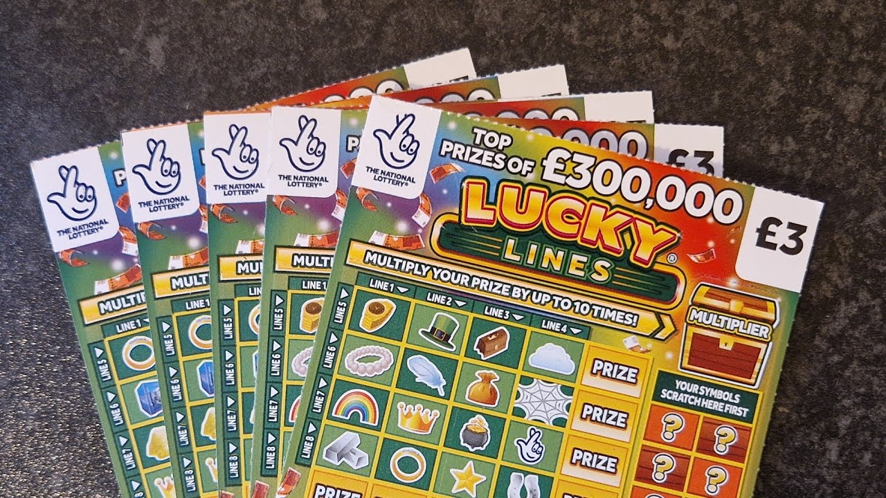 £15 of the New Lucky Lines UK Allwyn National Lottery Scratch Cards ...