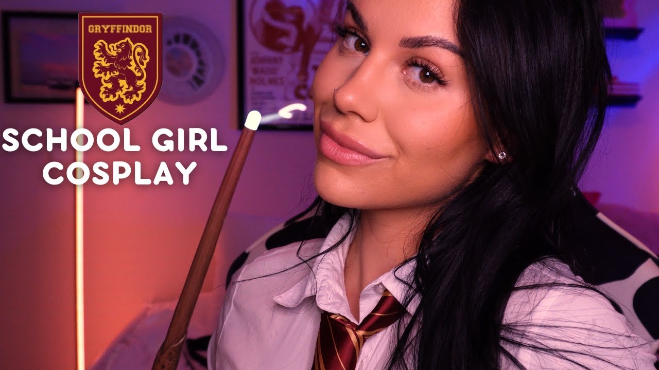 ASMR Gryffindor Girl Cosplay | Triggers and Tingles - YouTube