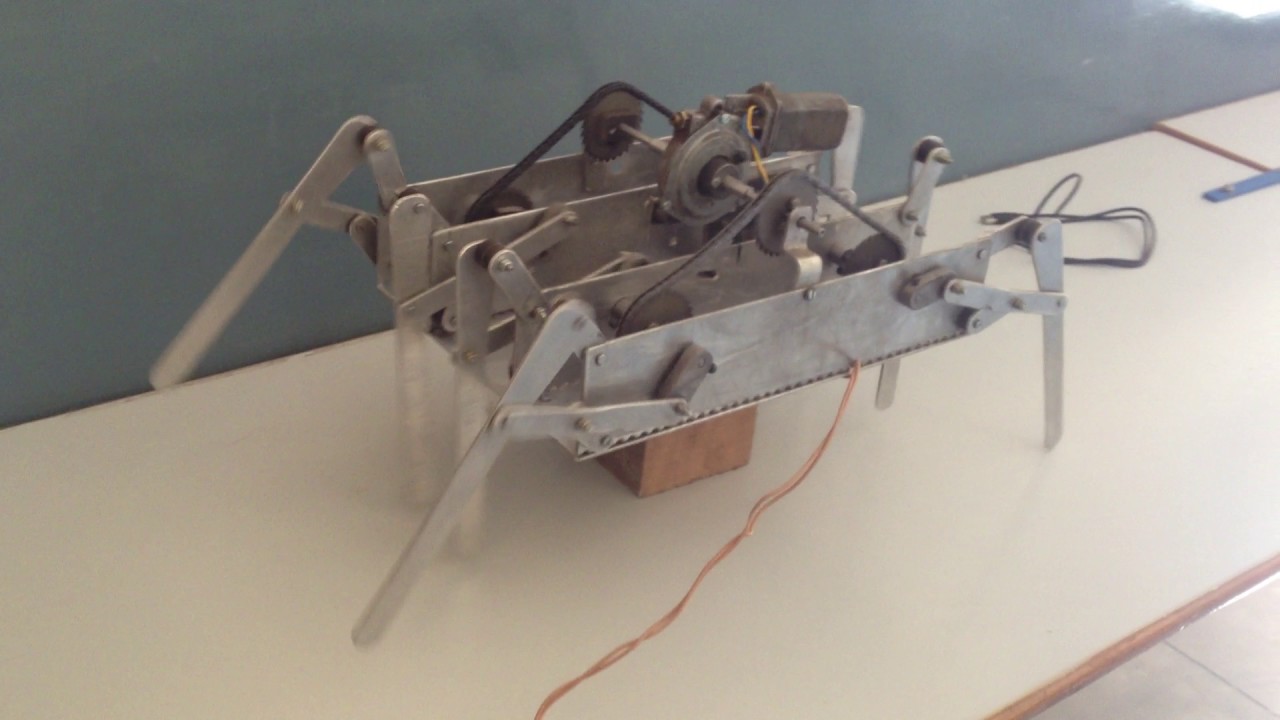 Mechanical Spider Using Klann Mechanism By STrobotix testing - YouTube