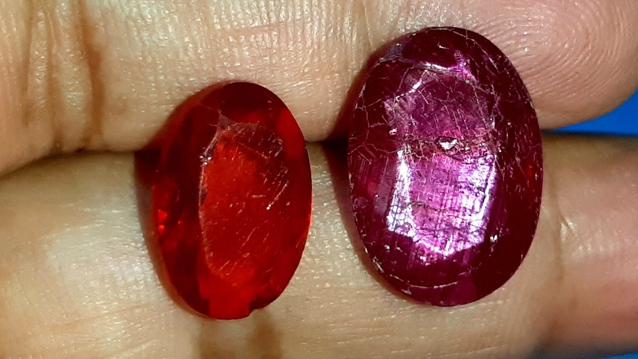 Cara dgn mudah membedakan batu ruby yg asli atau palsu - YouTube