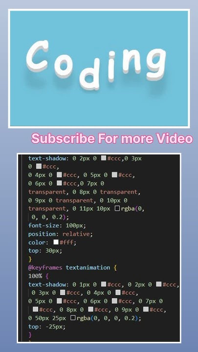 Bouncing Text Animation Using Html Css And Javascript Css Animation