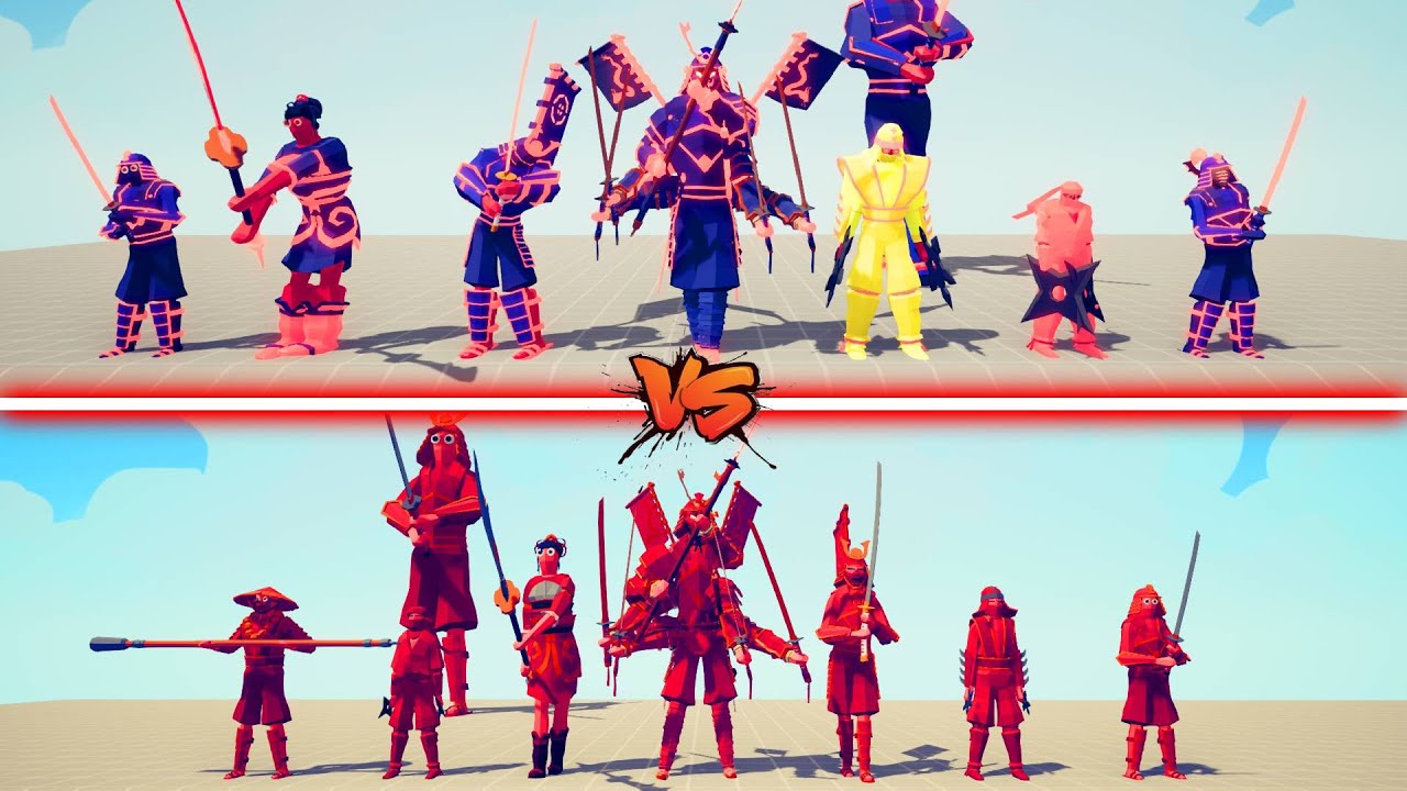 ULTIMATE SAMURAI TEAM vs SAMURAI TEAM | TABS - Totally Accurate Battle ...