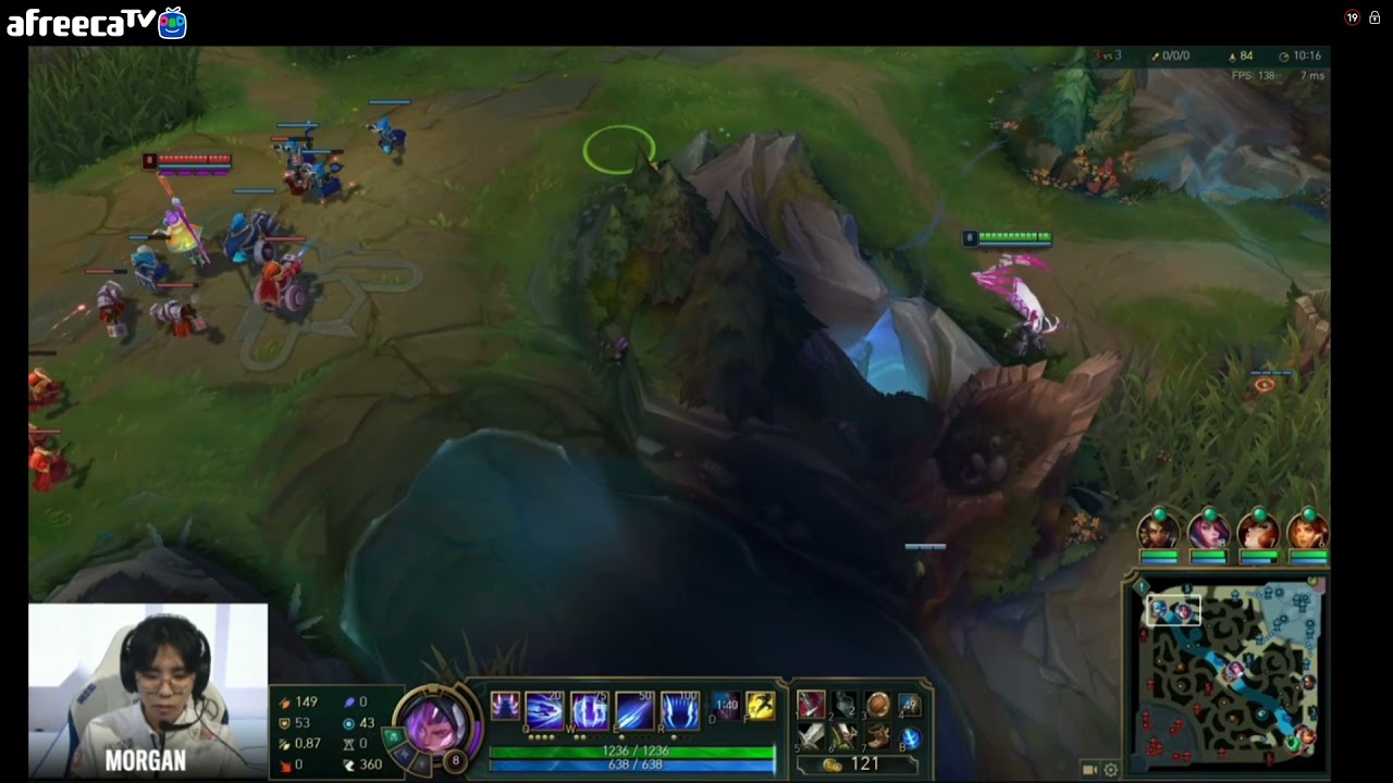 211010 BYG vs HLE 1경기 모건 이렐리아 개인화면 - YouTube