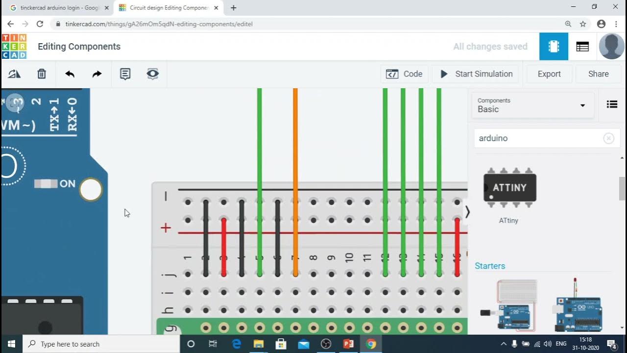 Experiment Interfacing of LCD with Arduino ATmega 328P using Tinkercad Software - YouTube