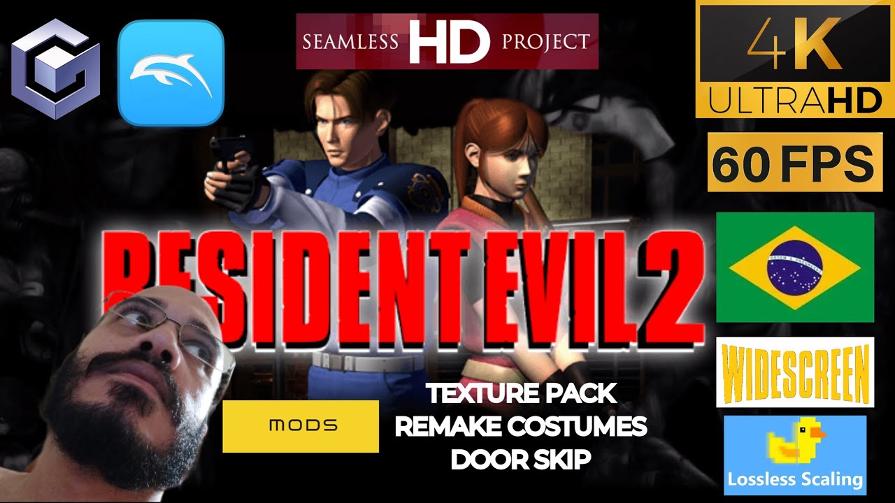 RESIDENT EVIL 2 SEAMLESS HD de NGC 4K, 60 FPS LOSSLESS SCALING, PTBR ...
