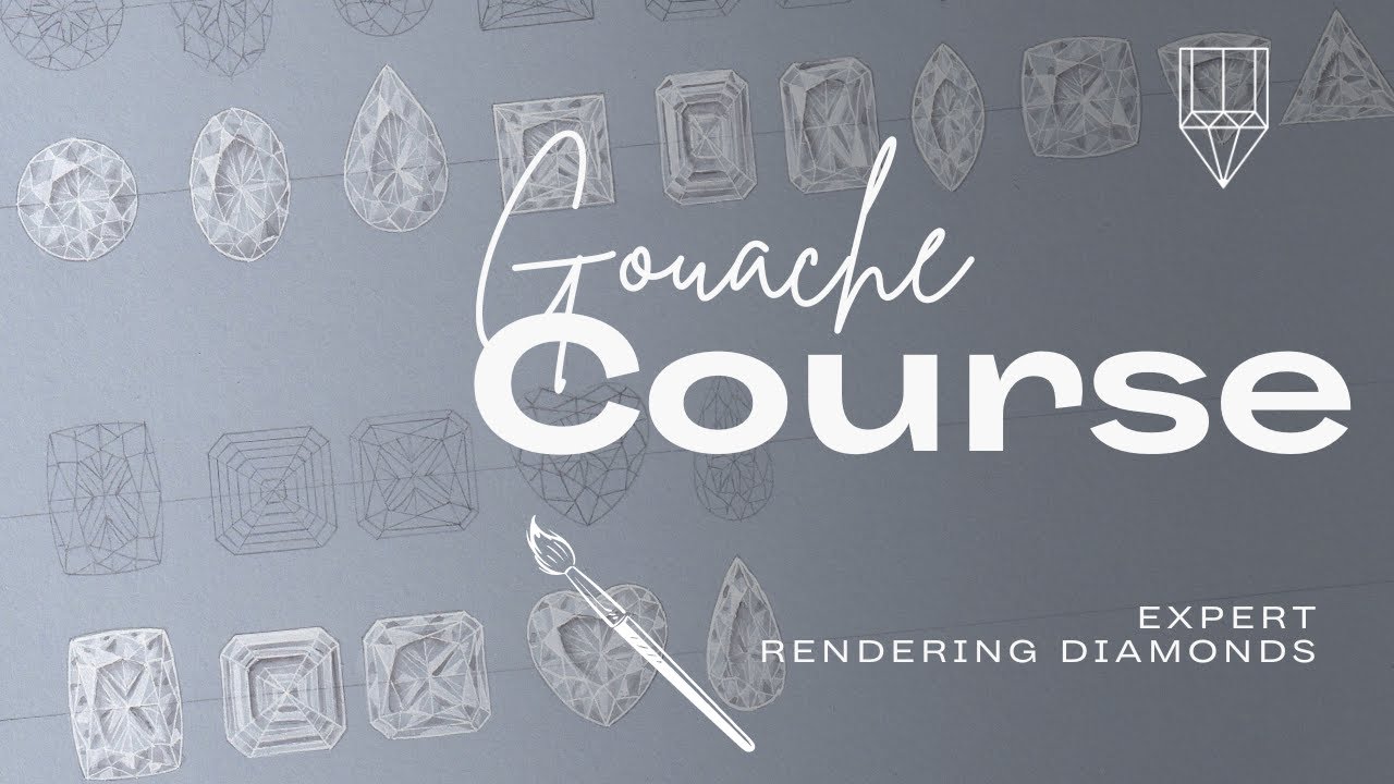 PAINTING DIAMONDS using GOUACHE paints! - YouTube