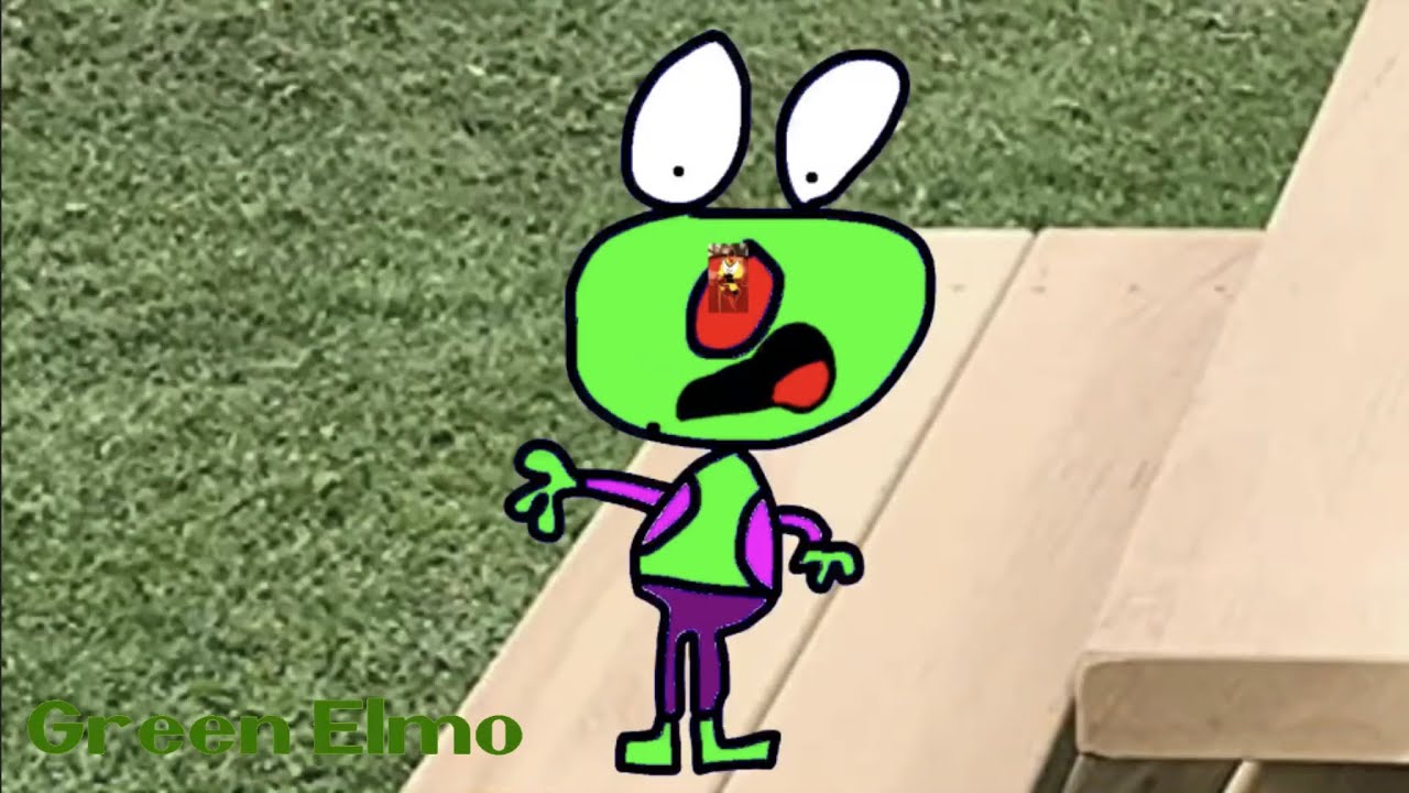 Green Elmo In Green Elmo Goes Buzz Buzz - YouTube