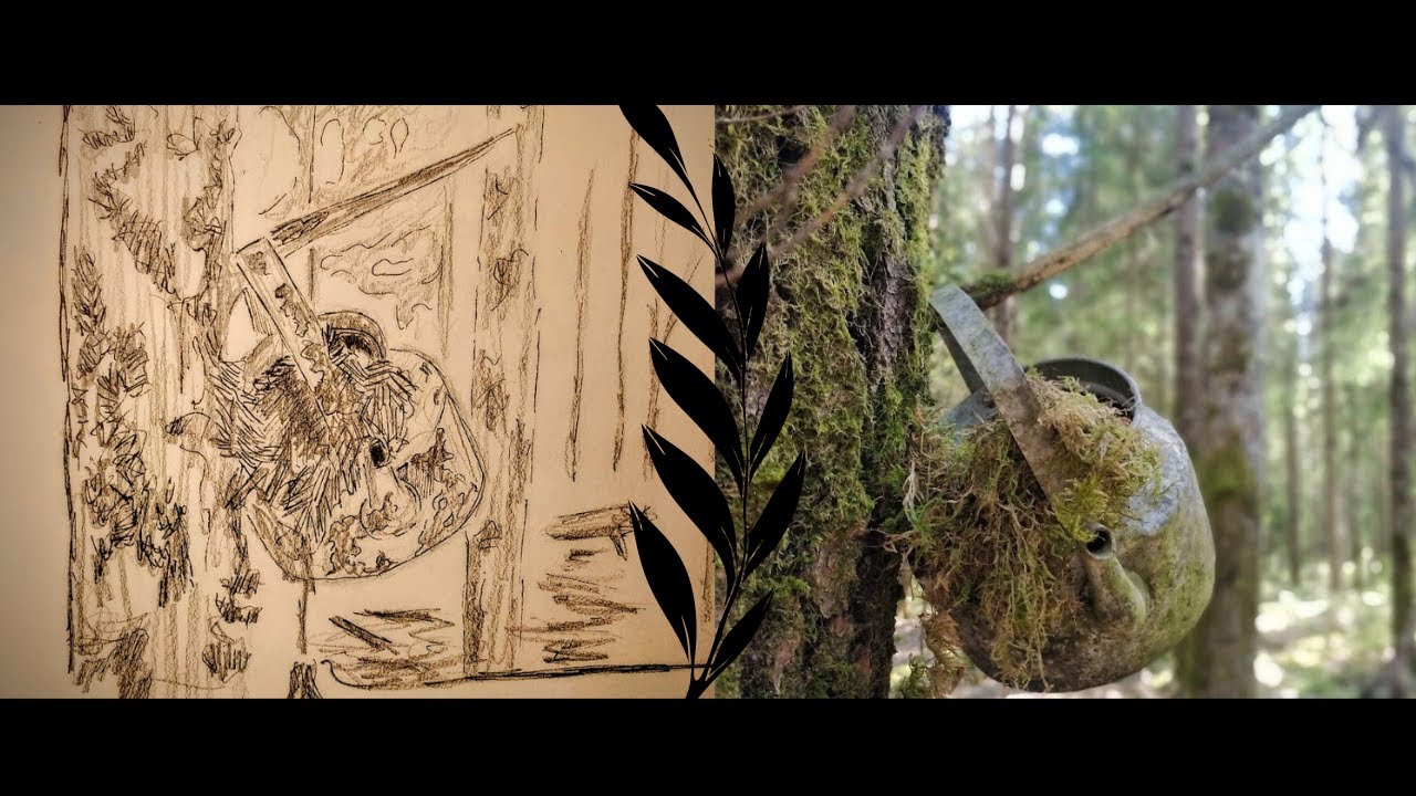 Drawing a can in the forrest - Ink and Pencil - YouTube