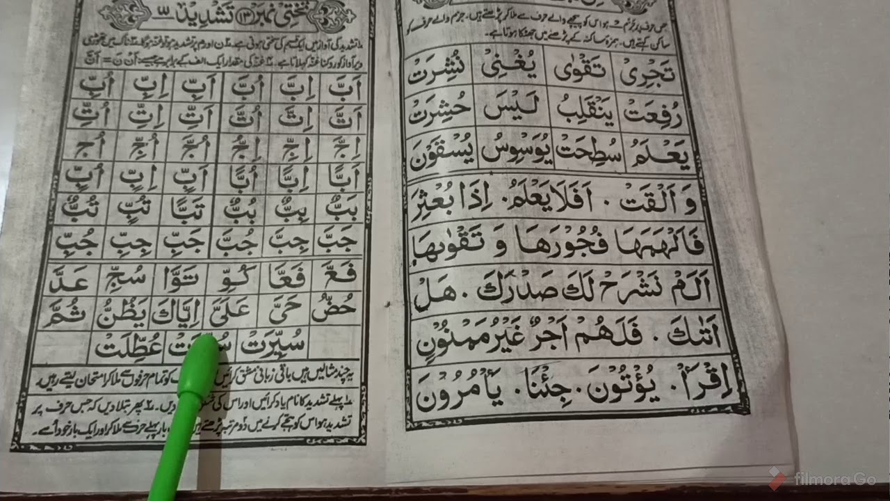 Noorani Qaidah Takhti Number 13 – Tashdeed | Islamic Learning ...