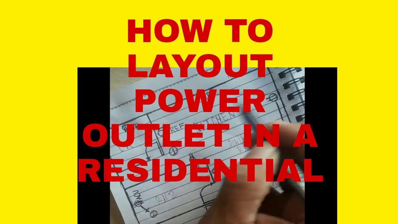 ELECTRICAL DRAFTING AND DESIGN / HOW TO LAYOUT POWER OUTLET OF A ...