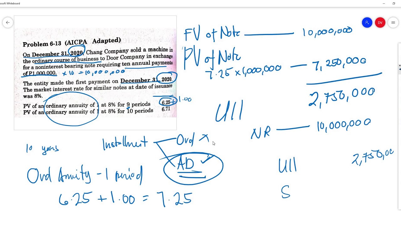 D 4 1 Non Interest Bearing Note Initial Measurement P3 - YouTube