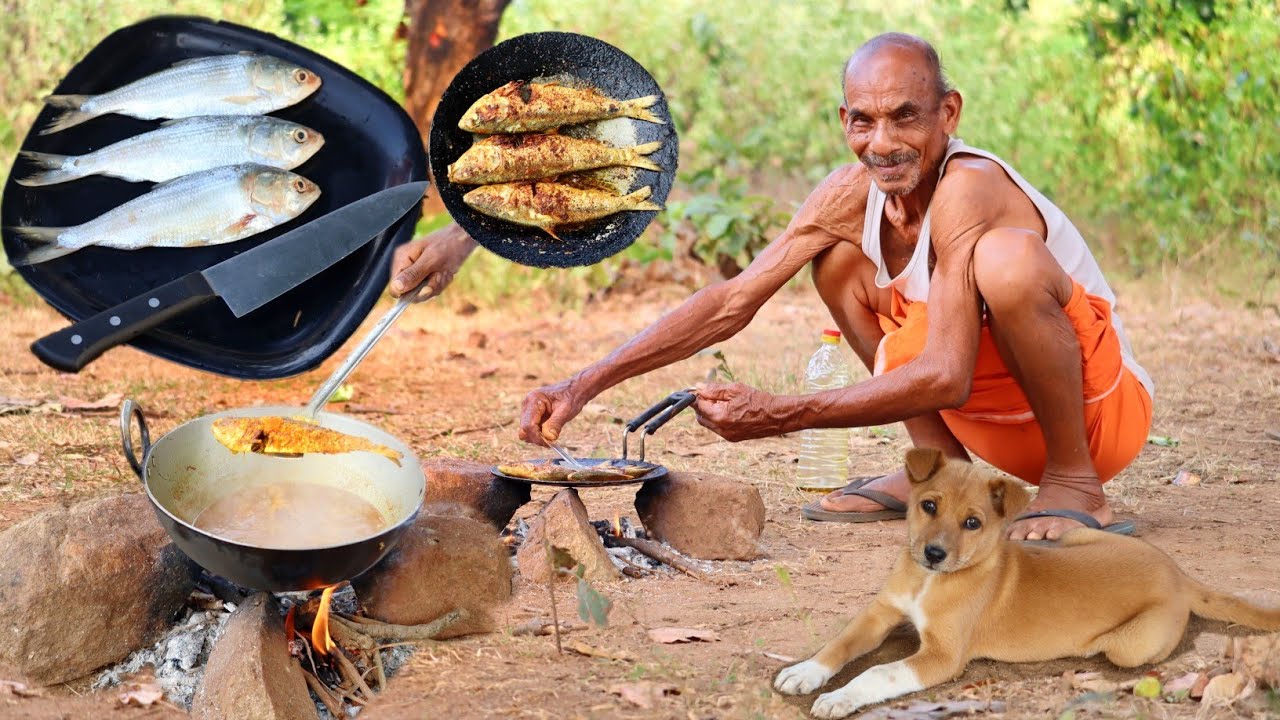 Indian🇮🇳Grandpa Cooking(sea food) Fish Curry Recipe || Elisi Fish ...