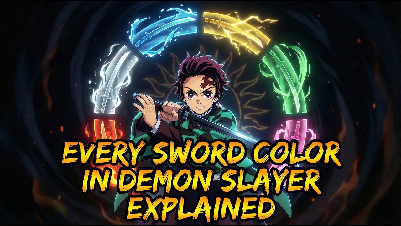 Ultimate Guide to Every Nichirin Sword Color - Demon Slayer Manga - YouTube