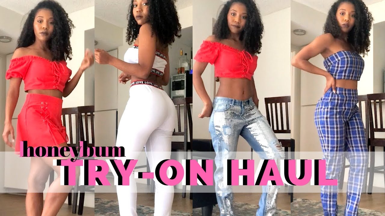 Honeybum Try-On Haul | Arianna Jonae - YouTube