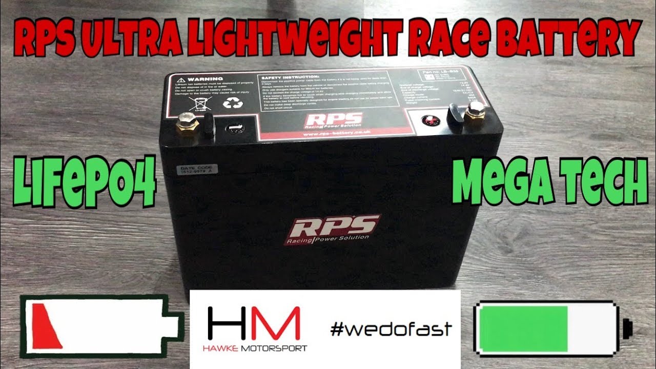 RPS Ultra lightweight race battery - Mega test and review - YouTube
