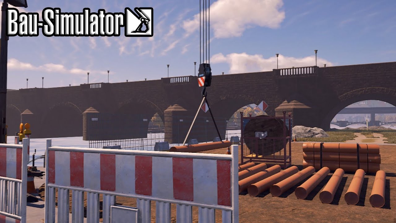 BAU SIMULATOR :#48 Rohre platzieren für das Strandbad | CONSTRUCTION SIMULATOR - YouTube