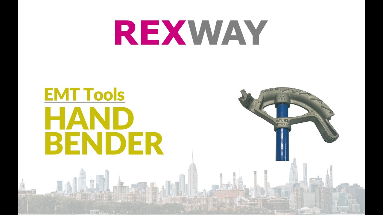 REXWAY EMT Hand Bender - YouTube
