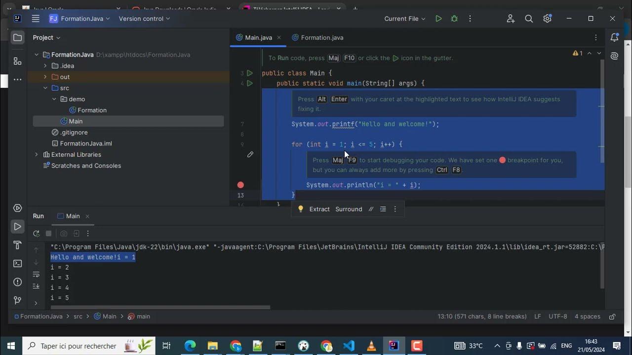 Apprendre JAVA : Création de notre projet - YouTube