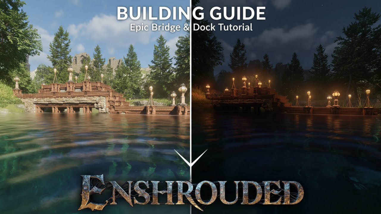 Enshrouded Building Tutorial: How to Build Bridges and Docks - YouTube