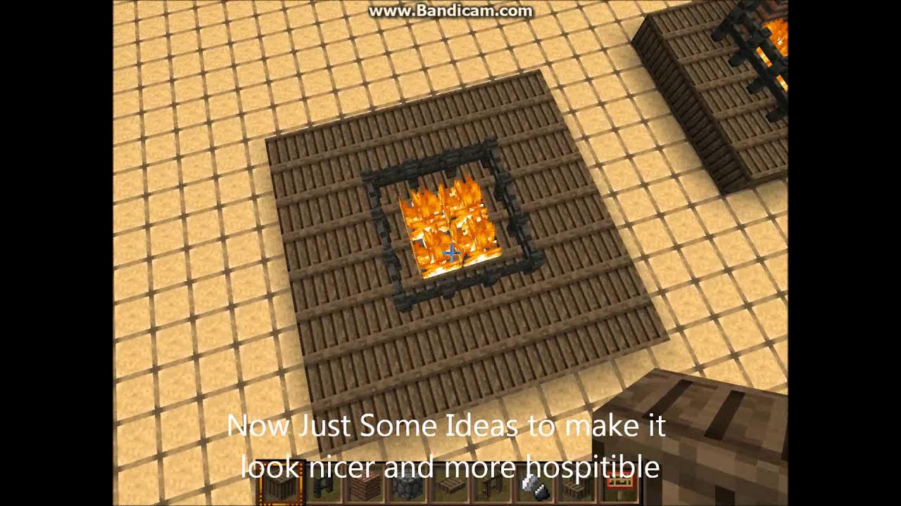 2 Easy Ways to Put a Fireplace in a Wooden House in Minecraft 1.3.2 ...