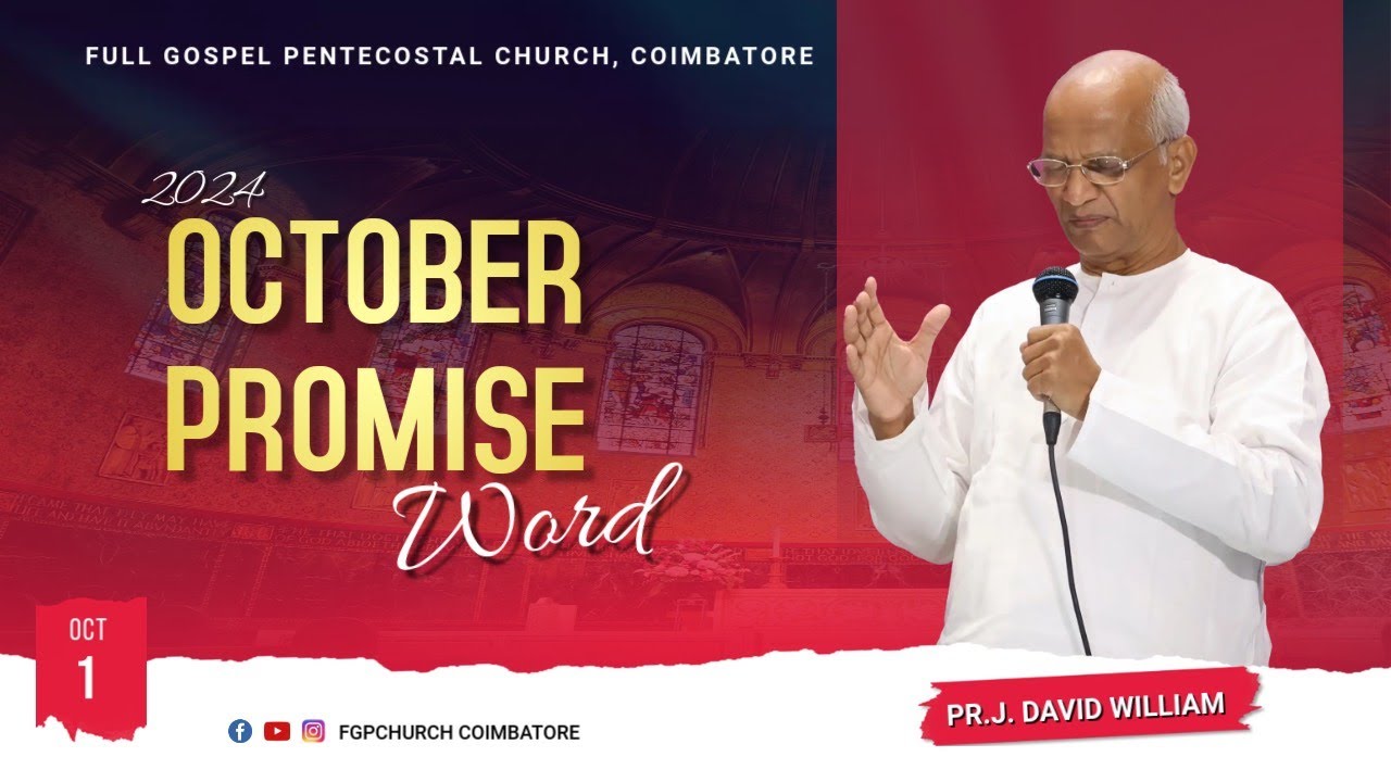 OCTOBER MONTH PROMISE SERVICE | 01-OCT-2024 | PR.J. DAVID WILLIAM ...
