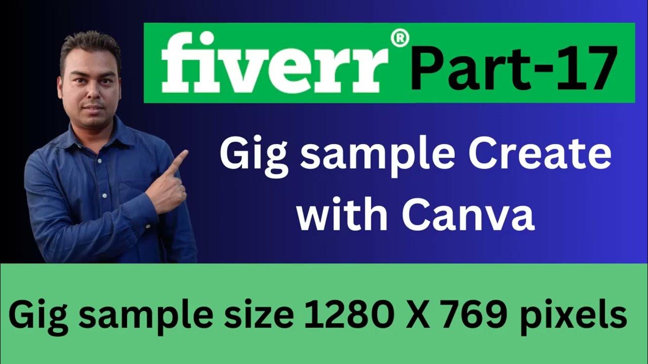 How to make or create Fiverr gig sample design canva & professionally ...