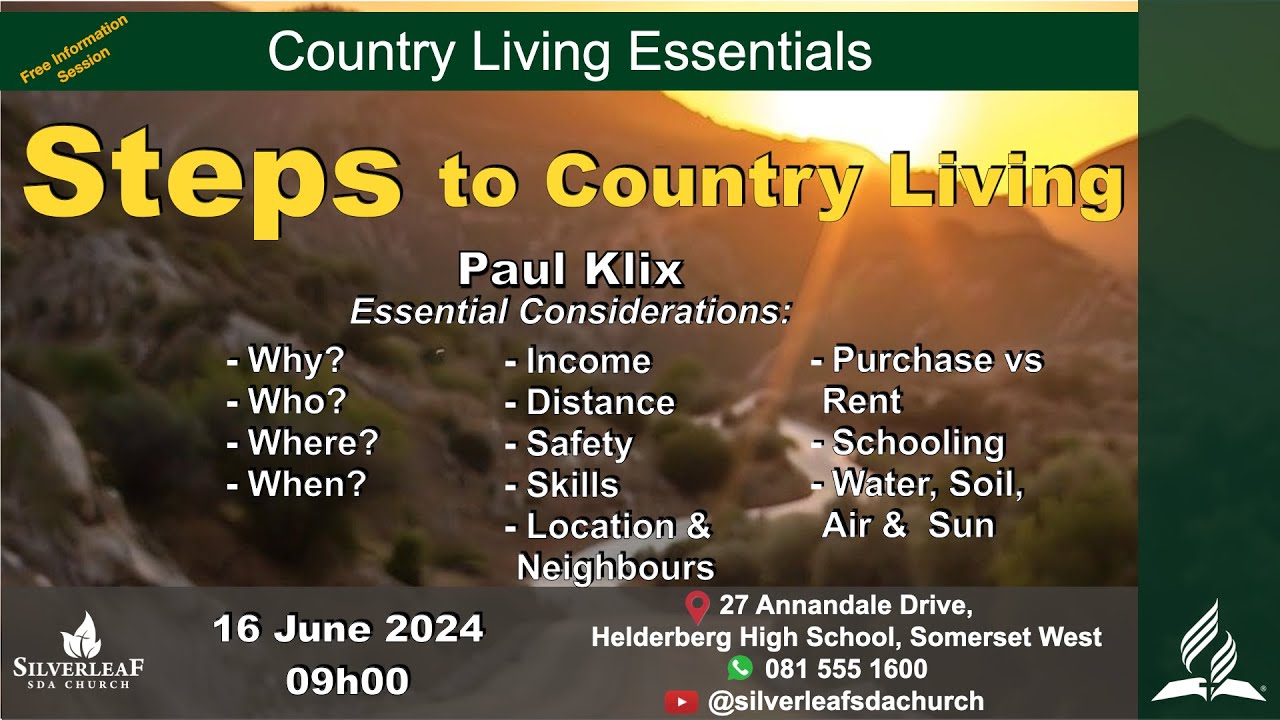 Steps to Country Living - Country Living Essentials - YouTube