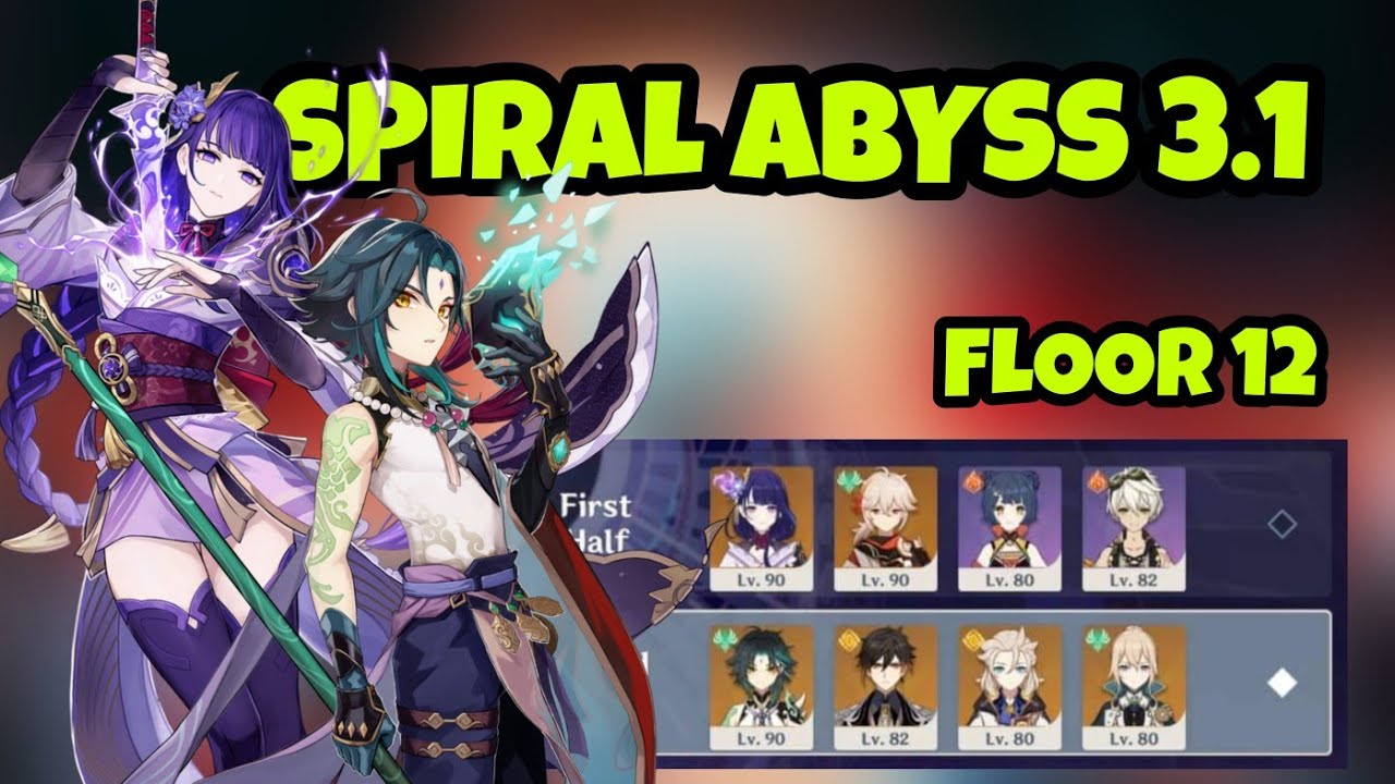 SPIRAL ABYSS FLOOR 12 3.1 | GENSHIN IMPACT - YouTube