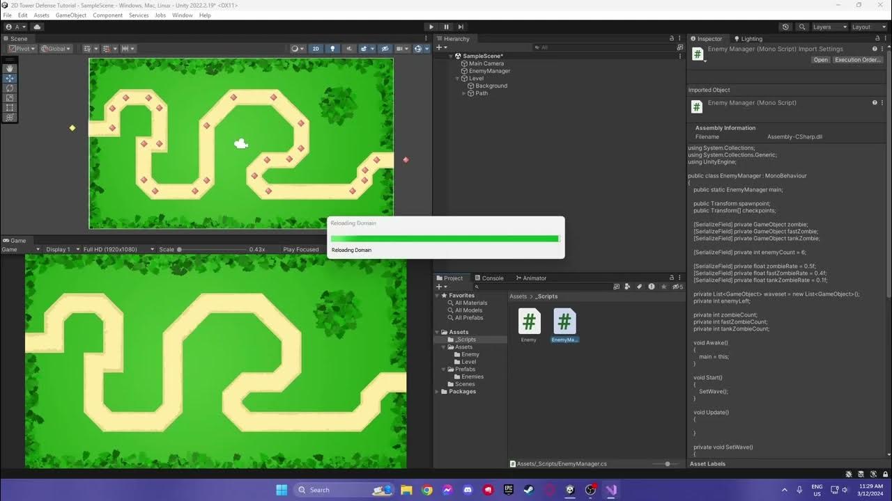 Unity Tutorial 2D Tower Defense Part 3 - YouTube