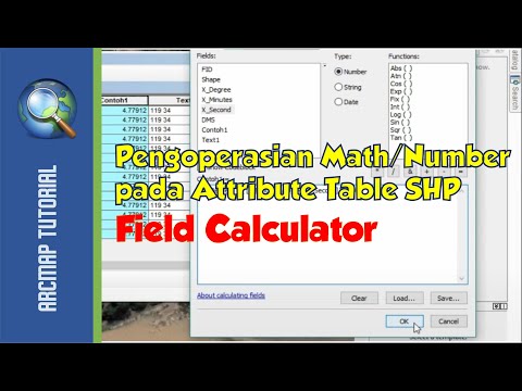[ArcMap] PENGGUNAAN FIELD CALCULATOR PADA DATA SHP - MODE MATH/NUMBER - YouTube