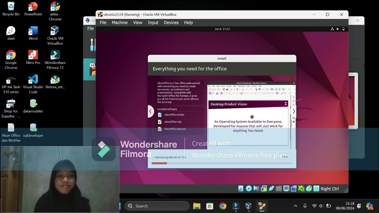 Tutorial menginstal linux ubuntu menggunakan virtual box - YouTube