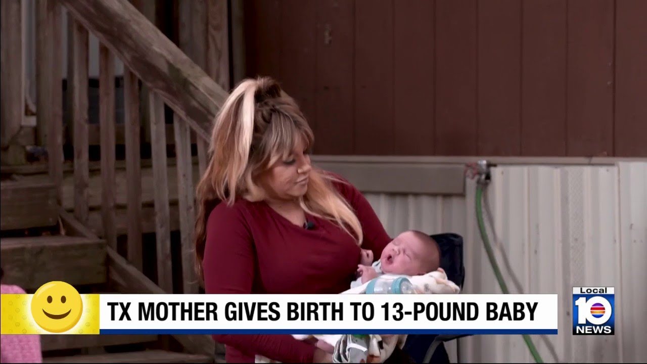 Texas mother gives birth to 13-pound baby - YouTube