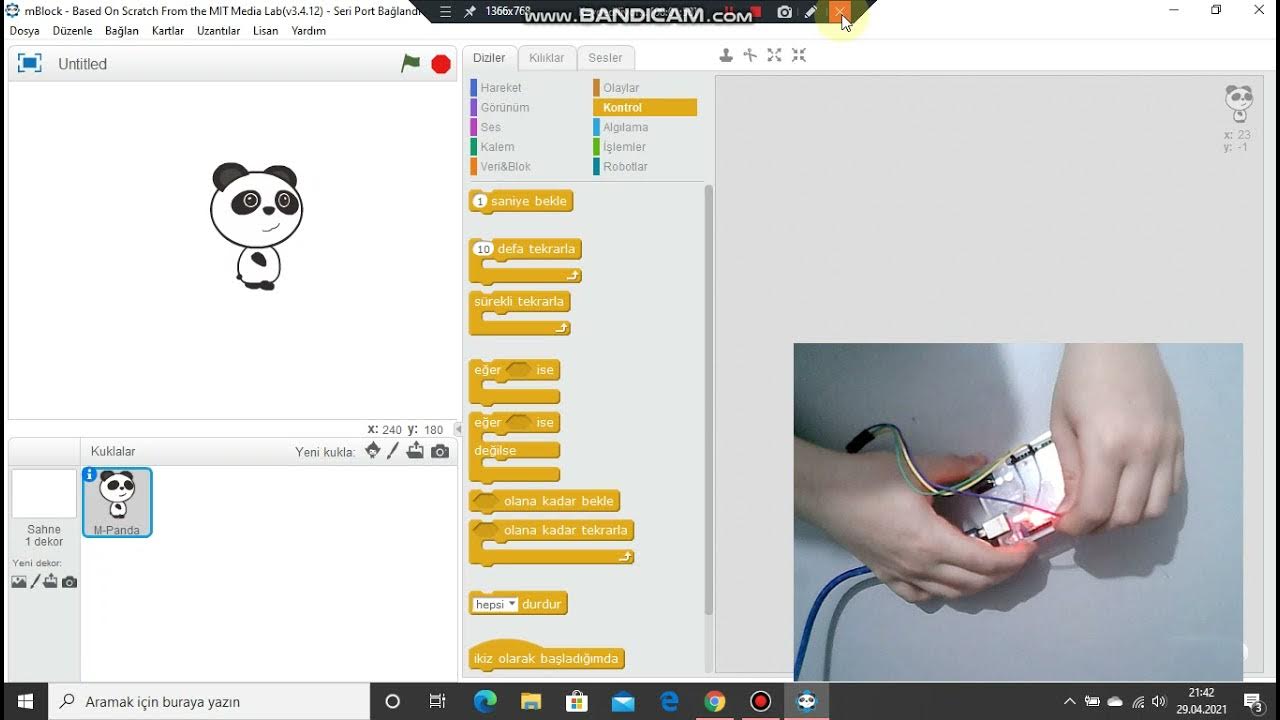 9 Arduino Uno Mblock Servo Motor Uygulaması - YouTube