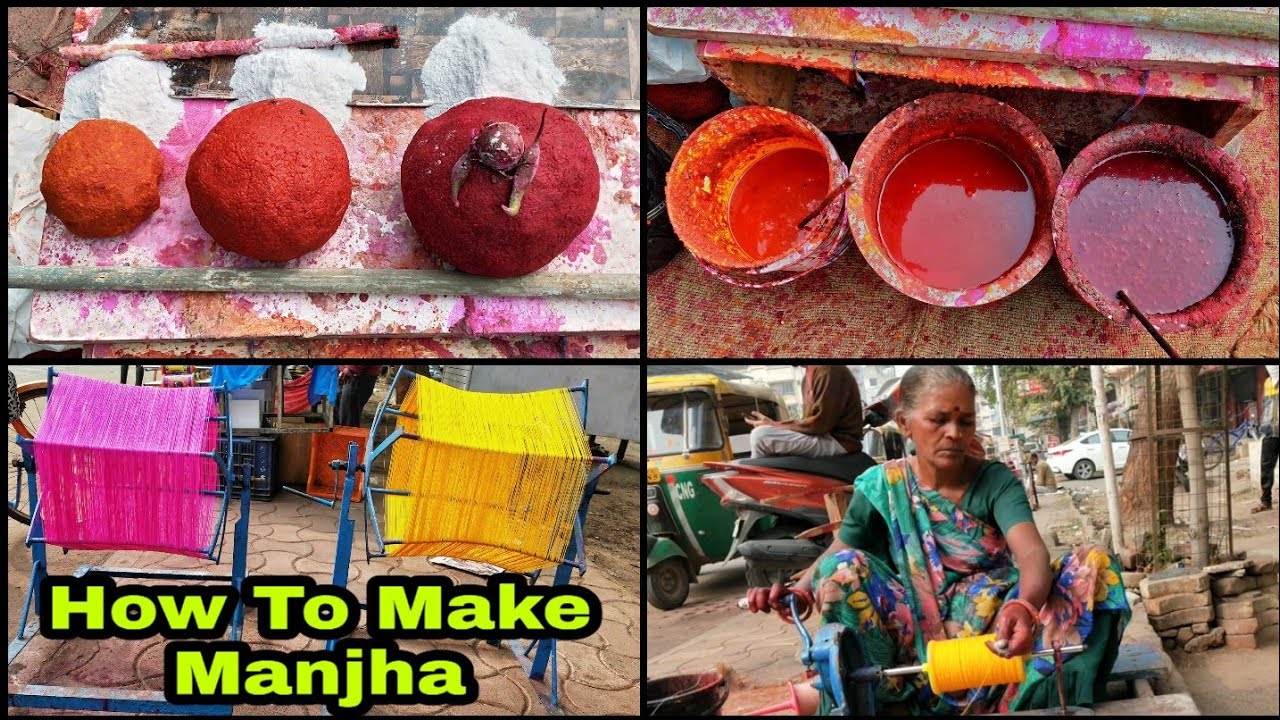 How to make manjha at home | Best Manjha to Cut Other Kites | Manjha ...