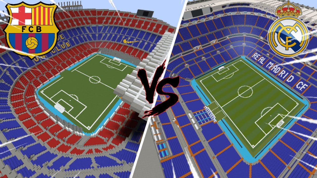 ESTADIO DEL BARCELONA VS REAL MADRID EN MINECRAFT¡¡😱😱 - YouTube