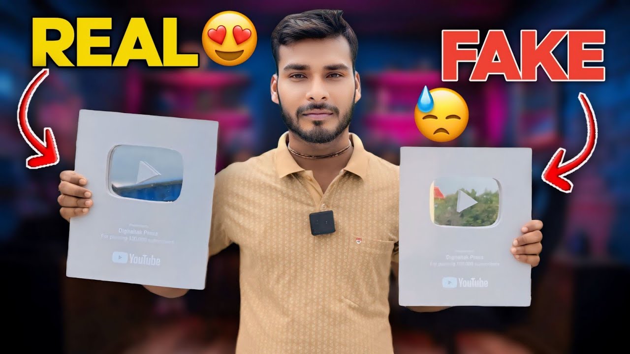 I Spent ₹100 on FAKE Youtube Play Button and THIS is What I Got ...