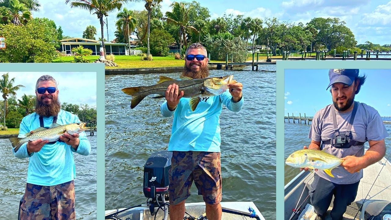 7 Species INSHORE SLAM | PB SNOOK PB Spotted Sea Trout Fishing With ...