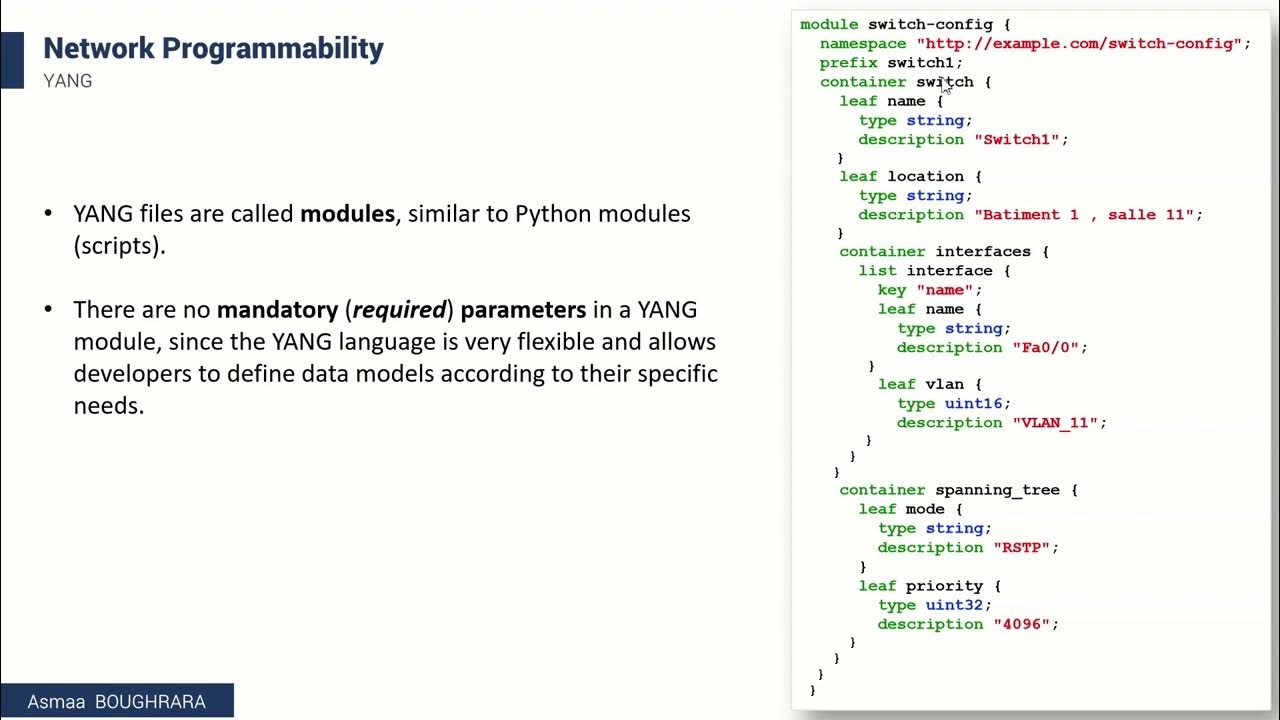 1-Network Programmability : YANG (Yet Another Next Generation) - YouTube