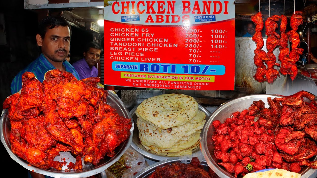 50 Years Ola Famous Abids Chicken Bandi | Best Place For Non Veg Food ...