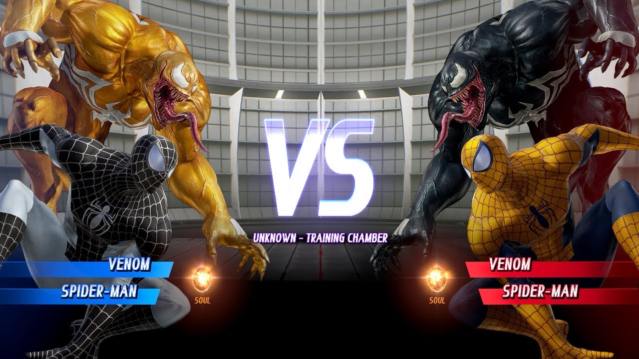 Yellow Venom & Grey Spider-man VS Venom & Yellow Spider-man - Marvel vs ...