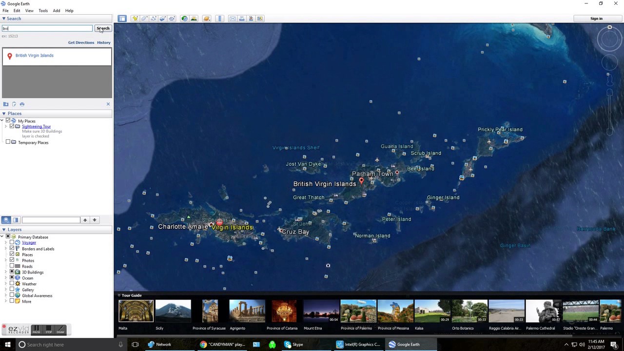 MALTA TO BVI google earth - YouTube