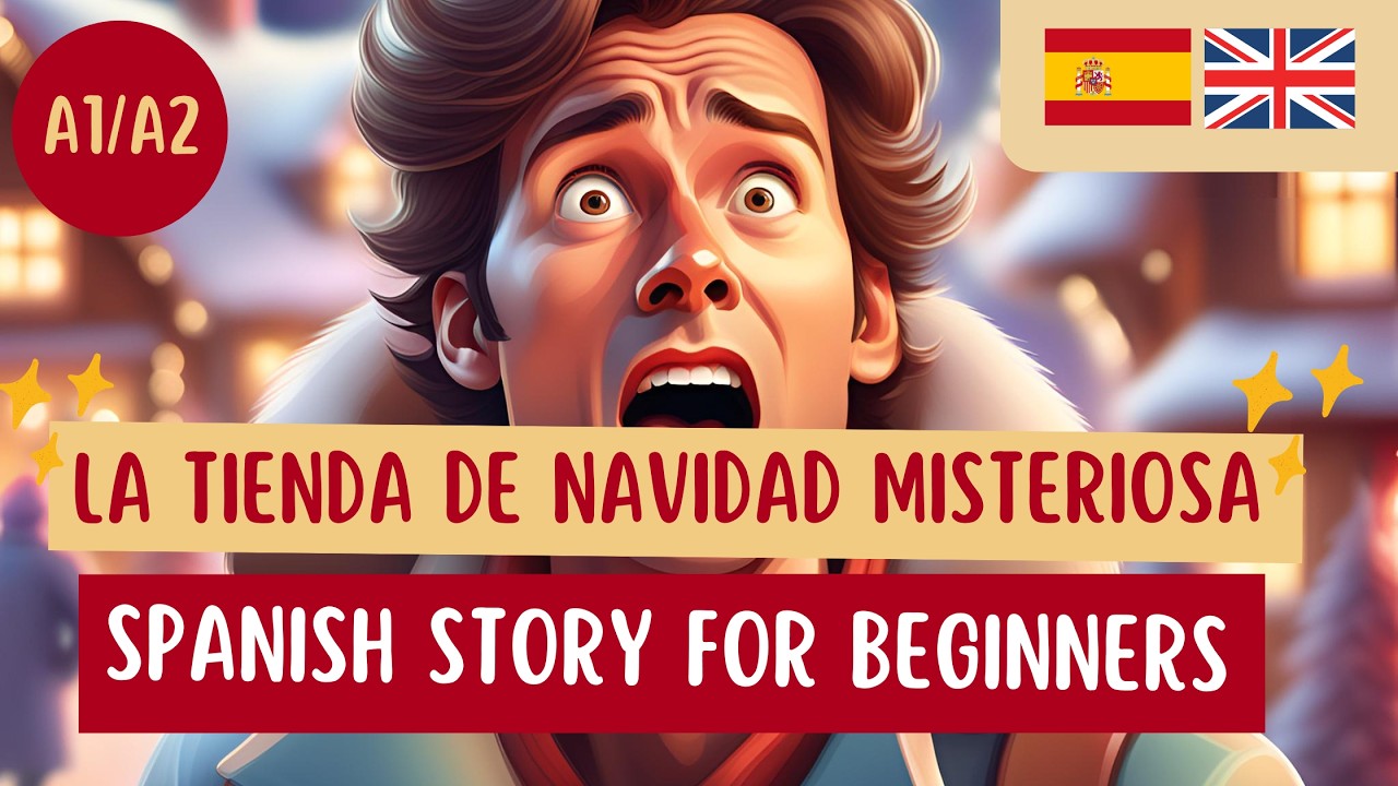Learn Spanish with a Story🎄 | Discover the Magic Christmas Shop!🎅 - YouTube