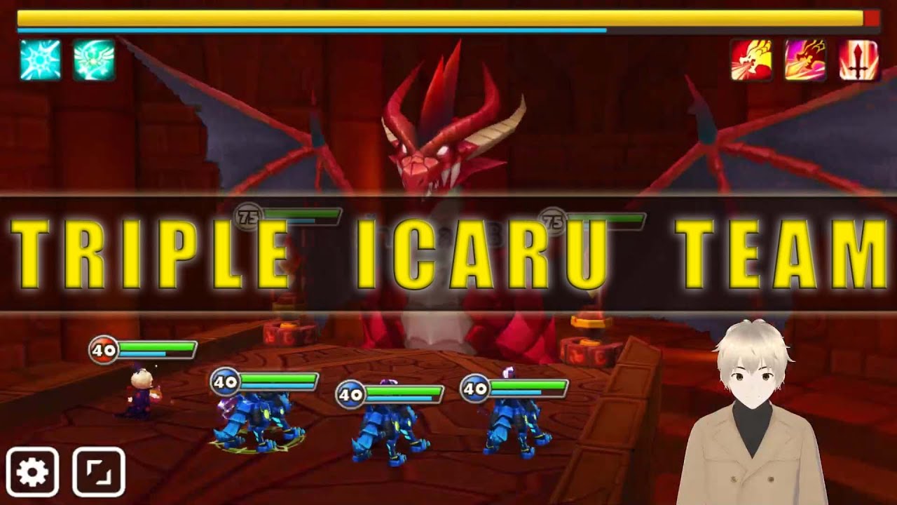 Summoners War : ไกด์ทำทีมอิคารุ ลงดันเจียนมังกร B12 (Triple Icaru ...