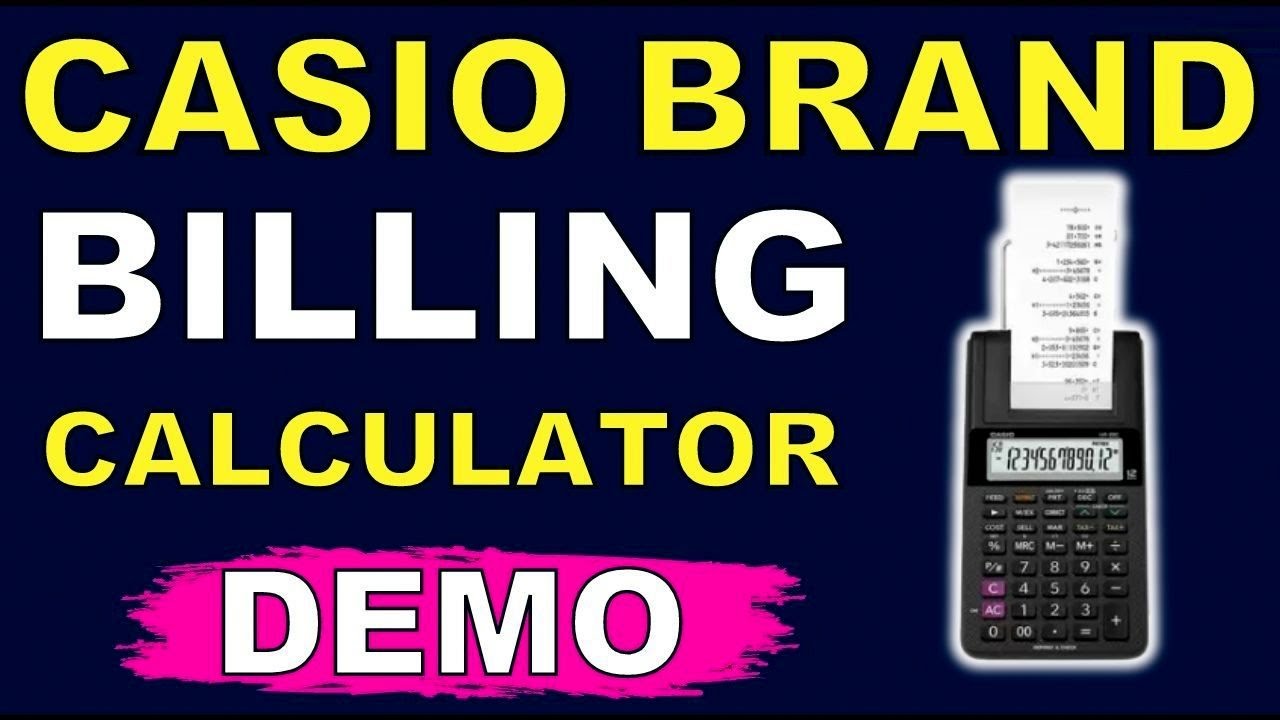 CASIO Bill Printing Calculator in Chennai 9444307037 - YouTube