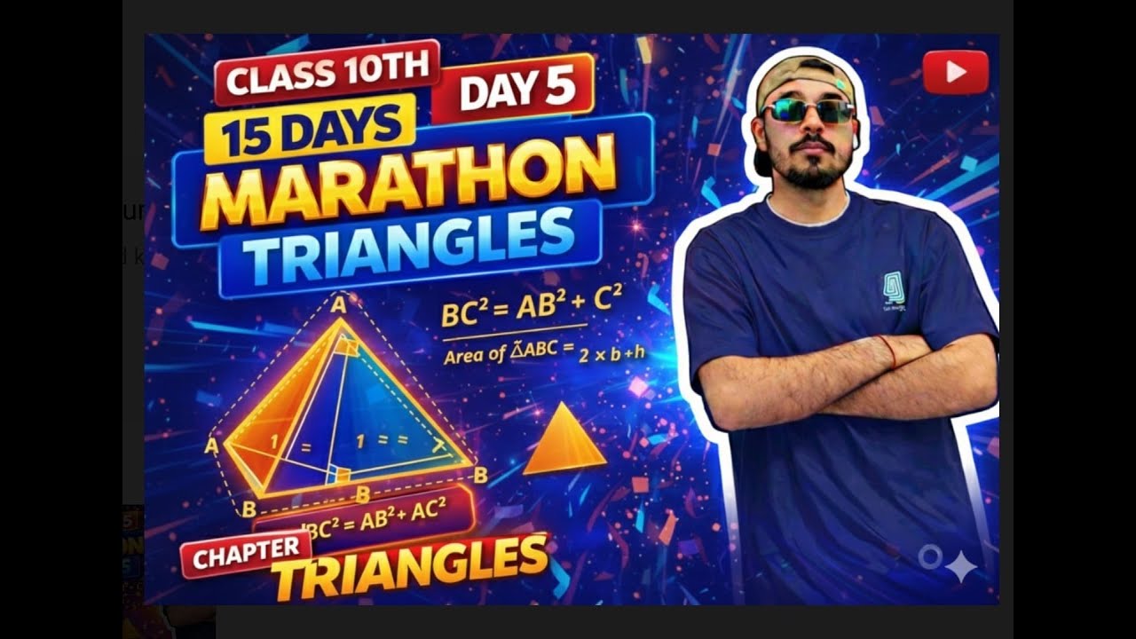 Class 10 Maths | Triangles | 15 Days 15 Marathon Day 6 | CBSE 2026 ...