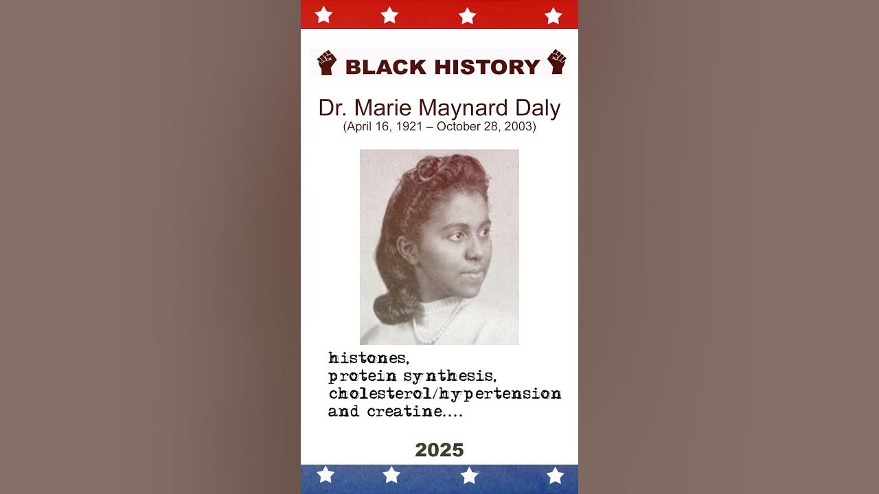 Black History Month - Day 13 Dr. Marie Maynard Daly #shorts # ...