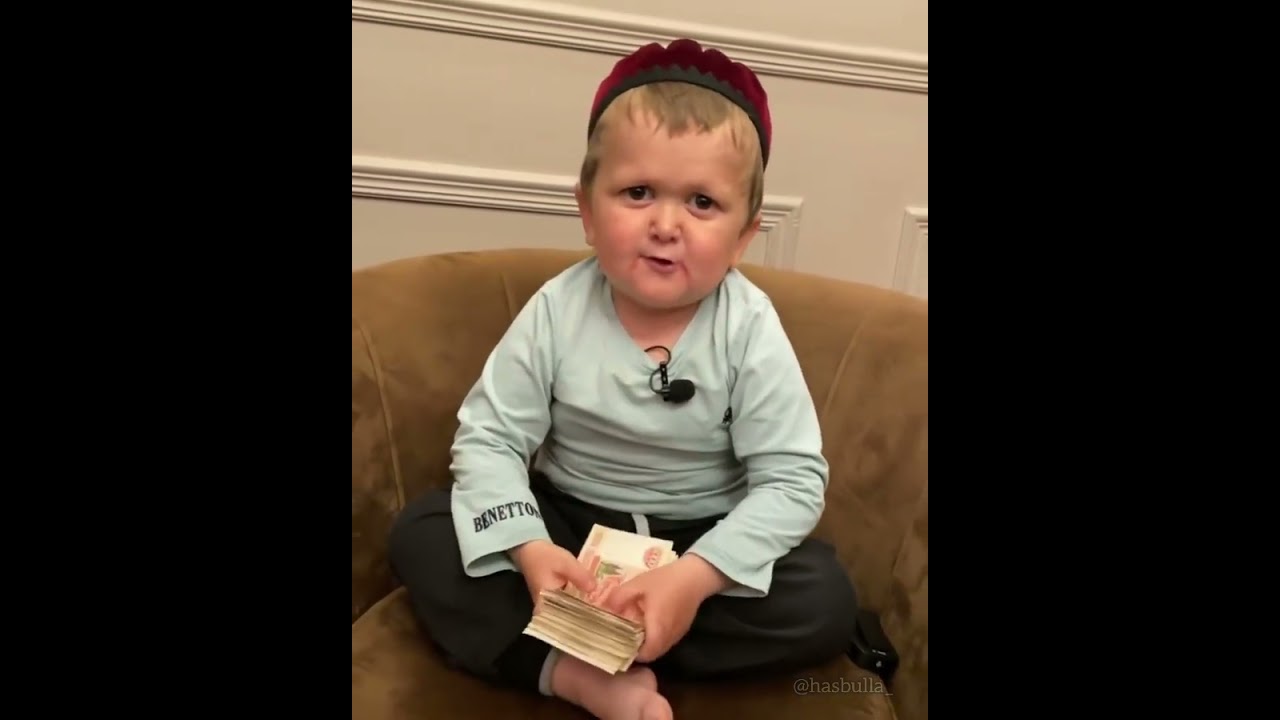 hasbulla showing money how much weight it is - YouTube